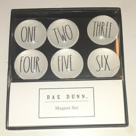 Rae Dunn | Office | Nwt Rae Dunn Magnet Set Numbers One Two | Poshmark